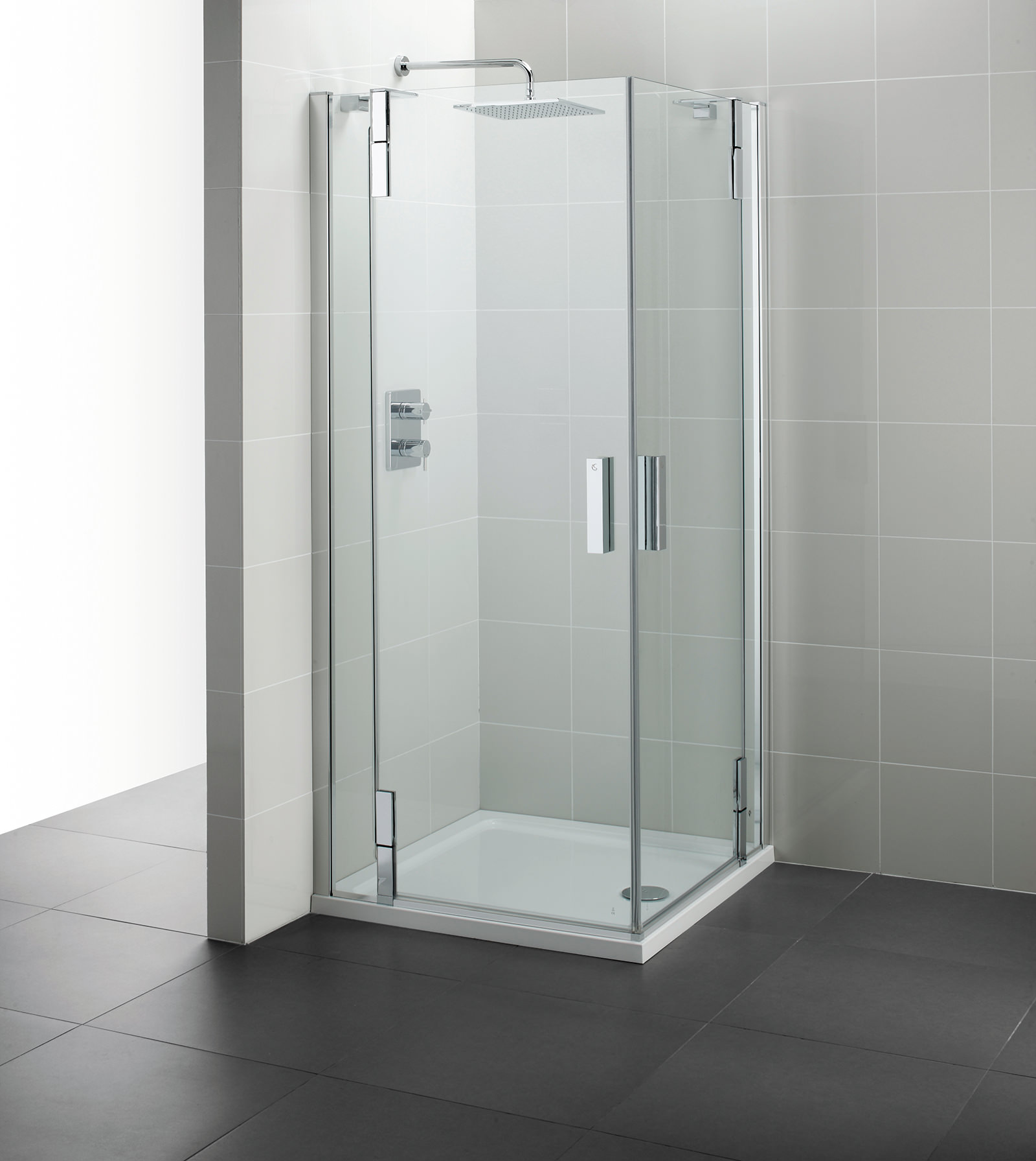 Ideal Standard Tonic Flat Top 900mm Hinged Corner Entry Enclosure