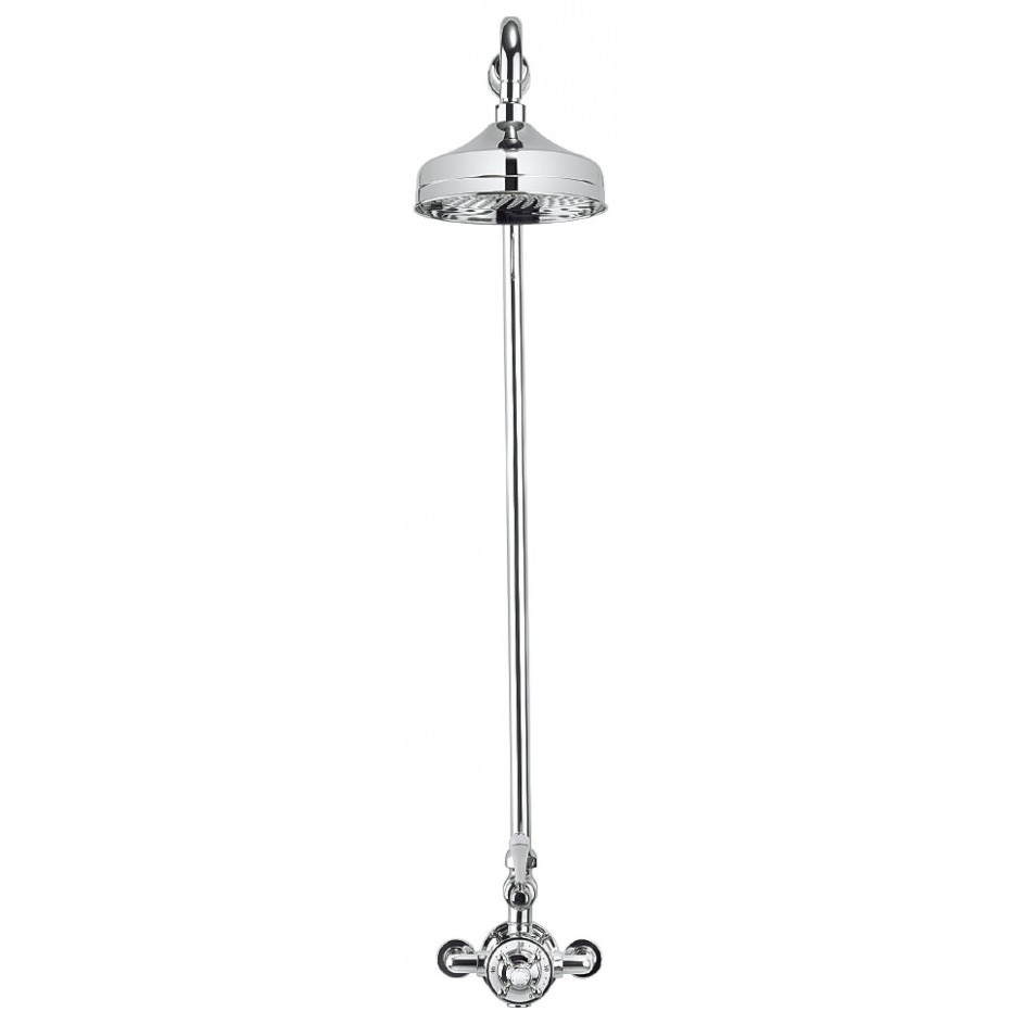 Crosswater Belgravia Chrome Thermostatic Shower Rigid Riser Set