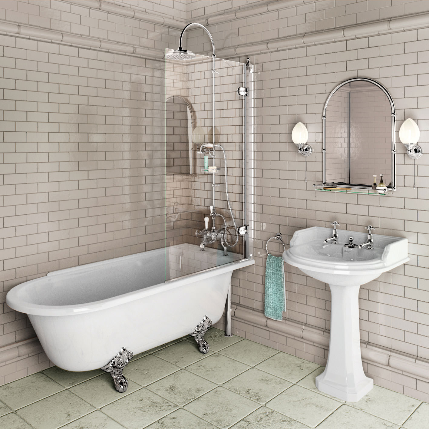Burlington Hampton 1500 X 750mm Left Hand Freestanding Bath E20