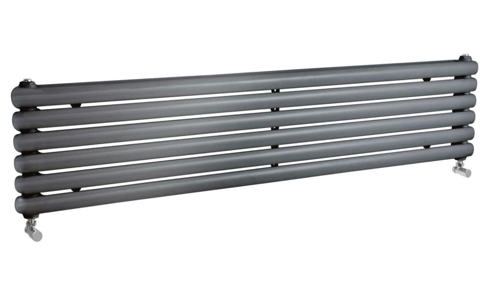 Hudson Reed Salvia 383 x 1500mm Anthracite Double Panel Radiator - HSA006