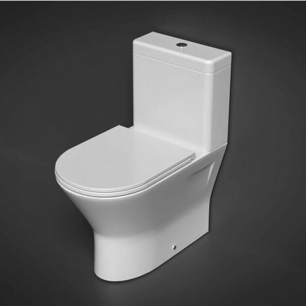 RAK Resort Maxi Close Coupled Fully Back to Wall Rimless Toilet WC Pack