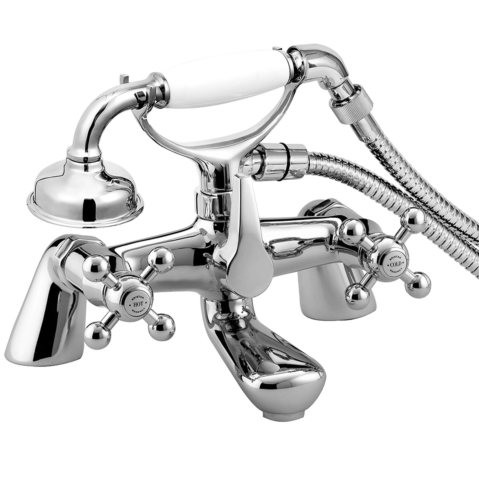 Bristan Regency Luxury Chrome Bath Shower Mixer Tap With Kit