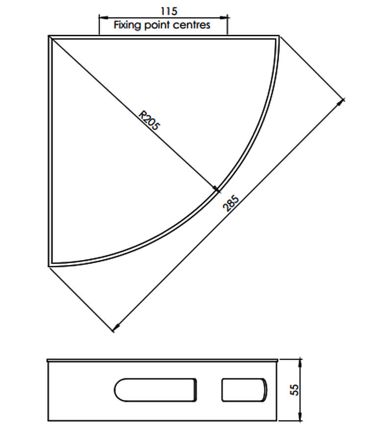 Roper Rhodes Case Chrome Corner Shower Basket - DB40.02