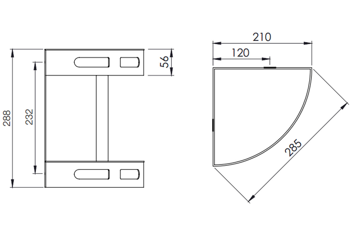 Roper Rhodes Case Chrome Corner Shower Basket - DB40.02
