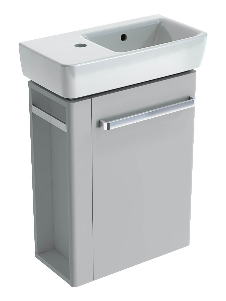 Geberit Selnova Wall Hung Vanity Unit with Basin & Towel Rail 448 x 252mm