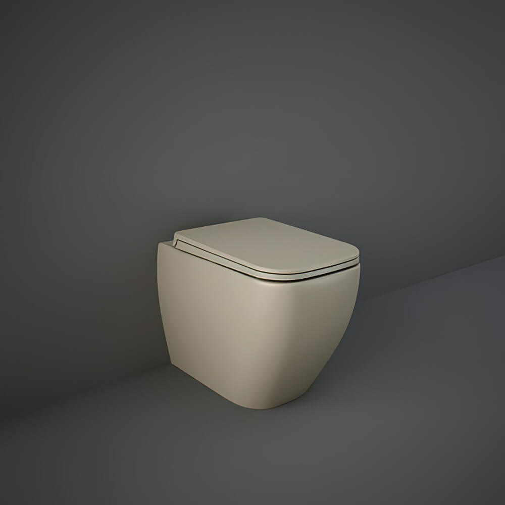 RAK Feeling Rimless Back To Wall WC Pan And Soft Close Seat