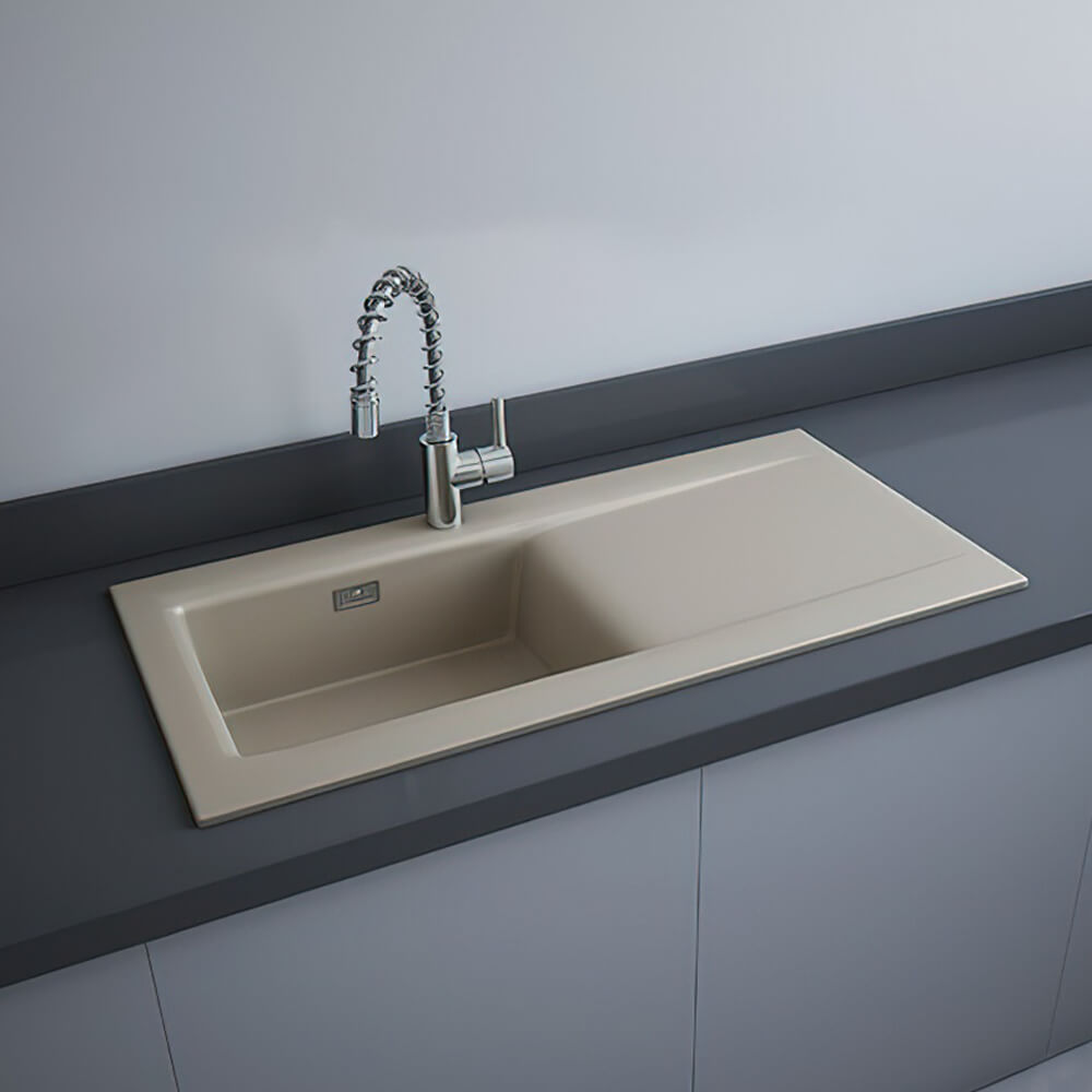 RAK Dream-2 One Bowl Kitchen Sink With Reversible Drainer 1010 x 510mm
