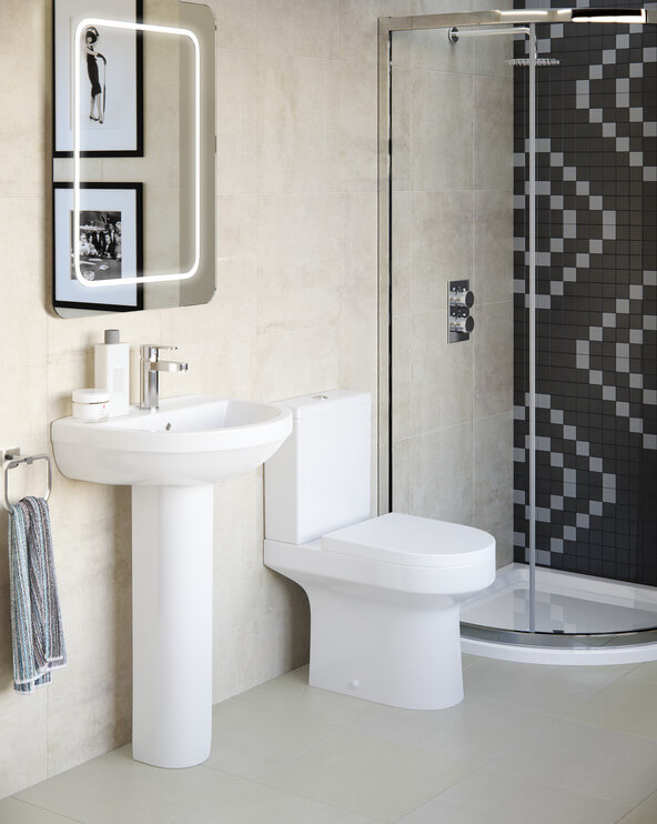 Joseph Miles Laurus2 Close Couple White WC Pack - BTL-1313