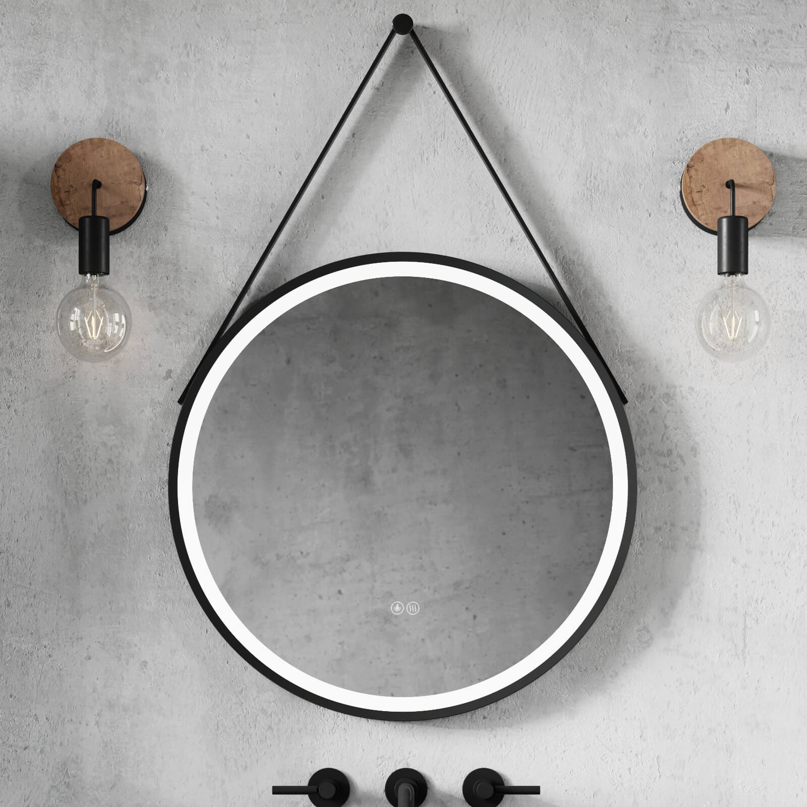 Hudson Reed Salana Round Illuminated LED Mirror - LQ711