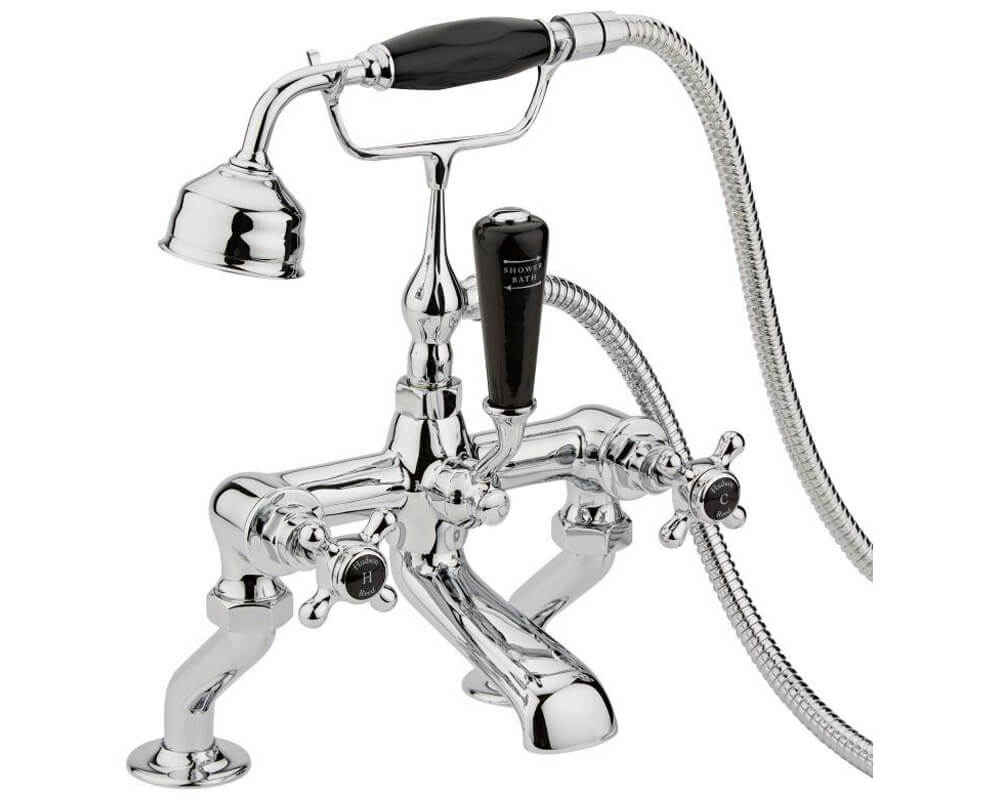 Hudson Reed Topaz Deck Mounted Bath Shower Mixer Tap - BC304DX