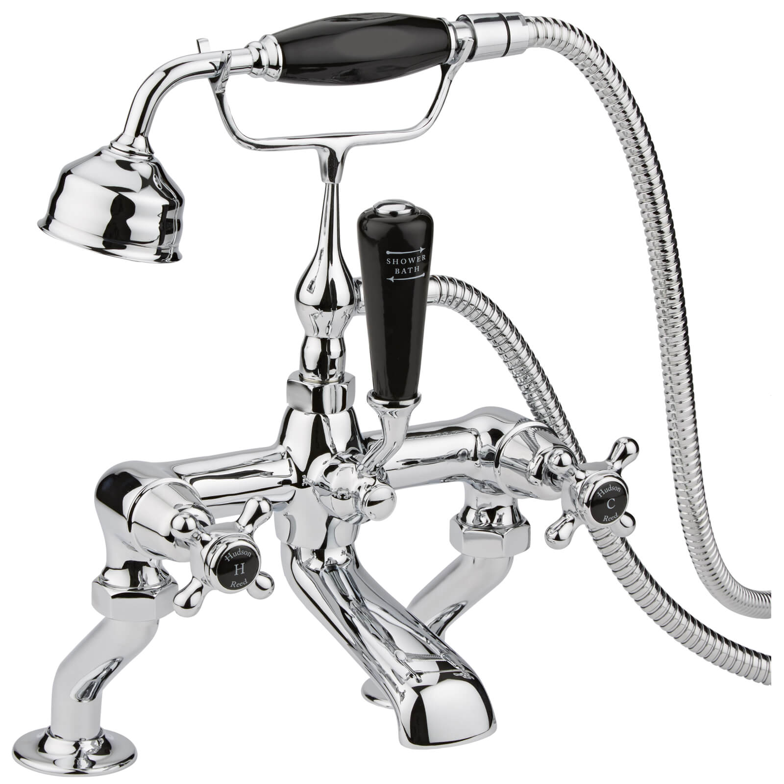 Hudson Reed Topaz Deck Mounted Bath Shower Mixer Tap - BC304DX