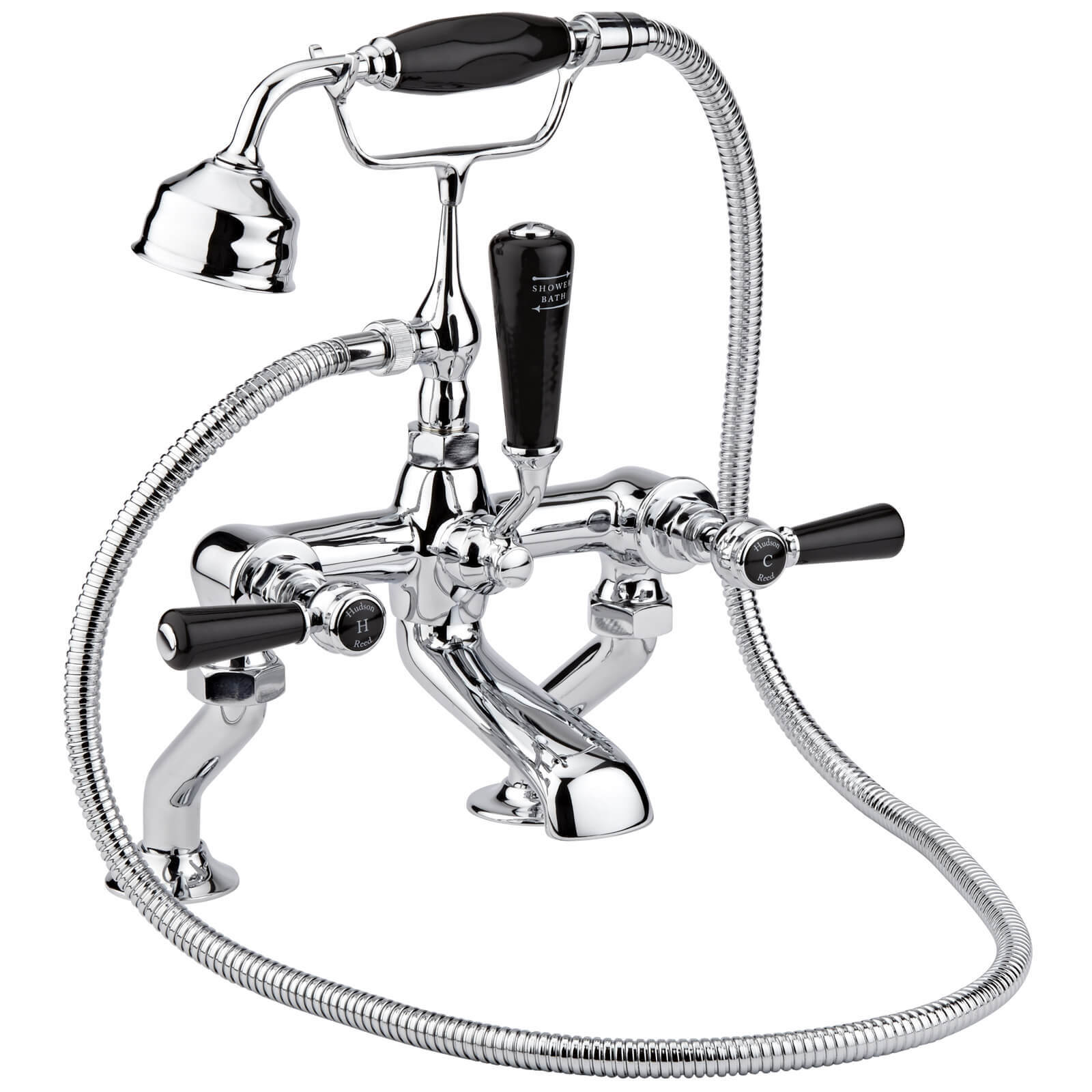 Hudson Reed Topaz Deck Mounted Bath Shower Mixer Tap - BC304DX