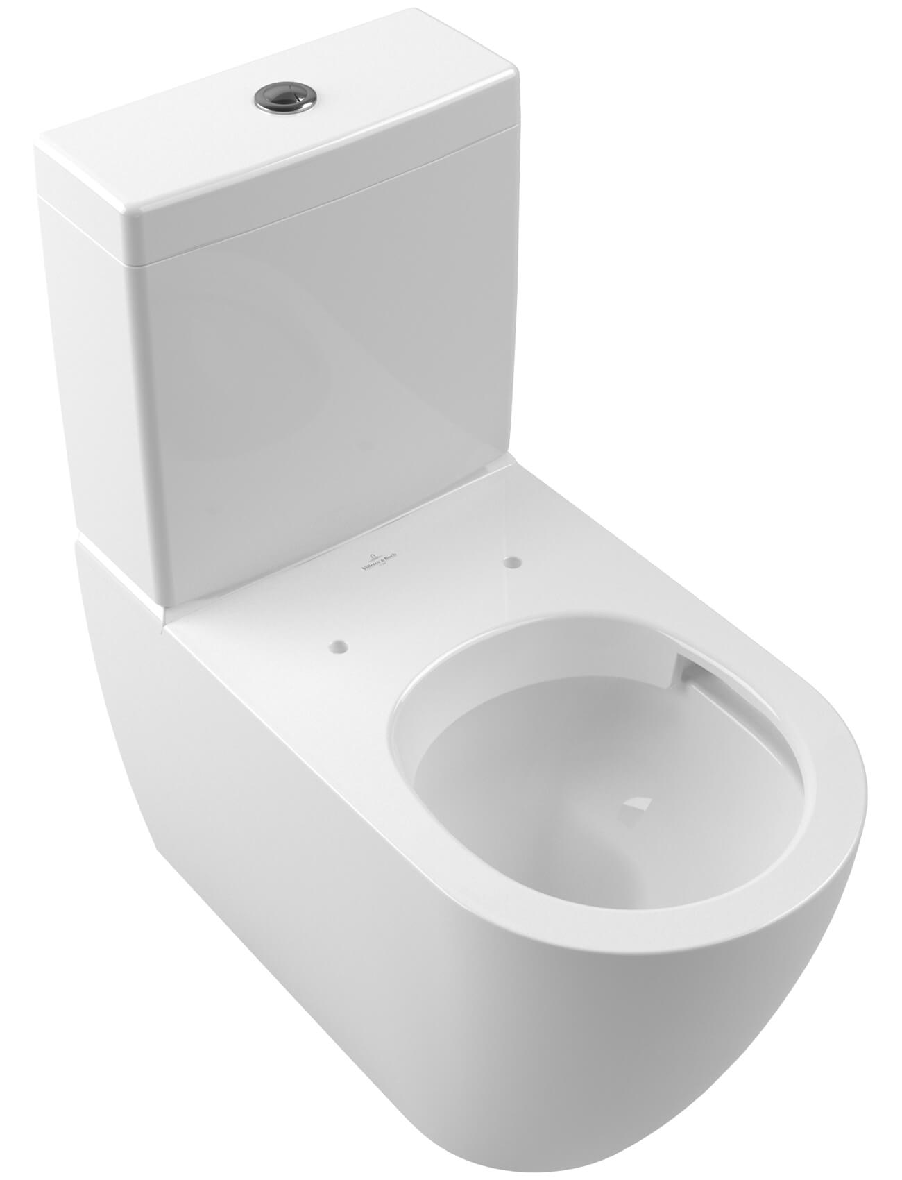Villeroy And Boch Subway 2.0 370mm Wide Rimless Close Coupled Washdown ...