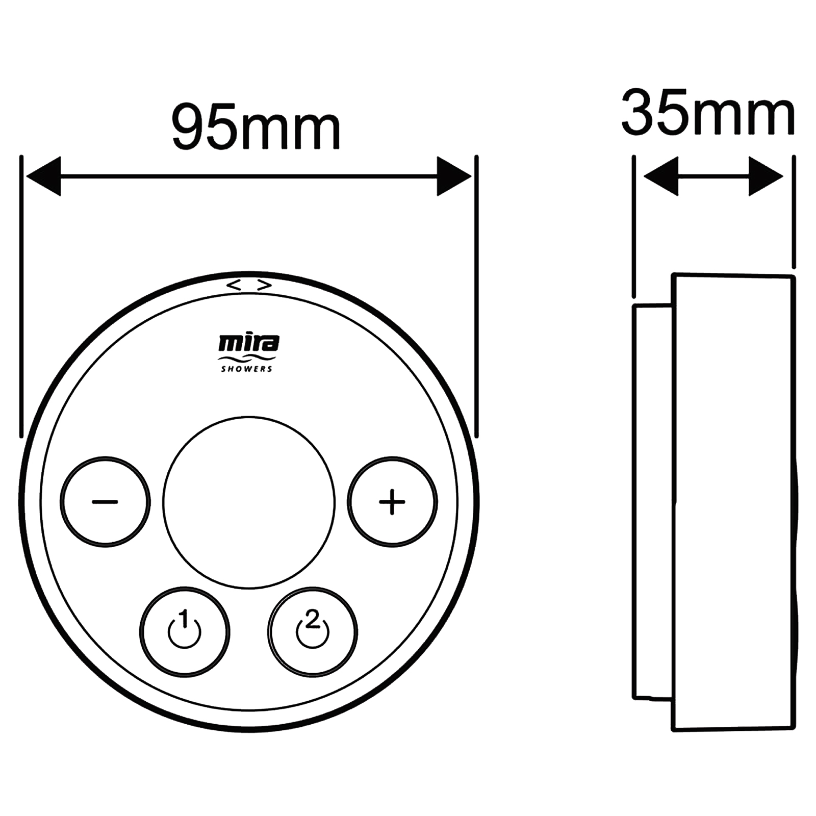 Mira Platinum Dual Wireless Controller Black - 2.1903.020