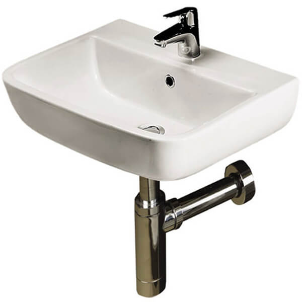 RAK Series 600 1-Tap Hole 400mm Wall Hung Basin - QS-V30121
