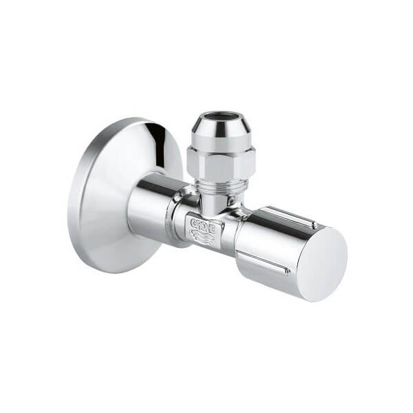 Grohe Chrome Angle Valve 1-2 Inch X 3-8 Inch