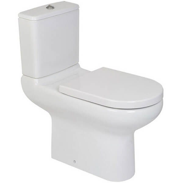 RAK Compact Extended Rimless White Close Coupled WC Set 750mm