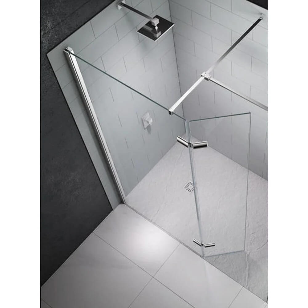 Merlyn 8 Series 1050 X 2015mm Wetroom Panel With Hinged Swivel Panel
