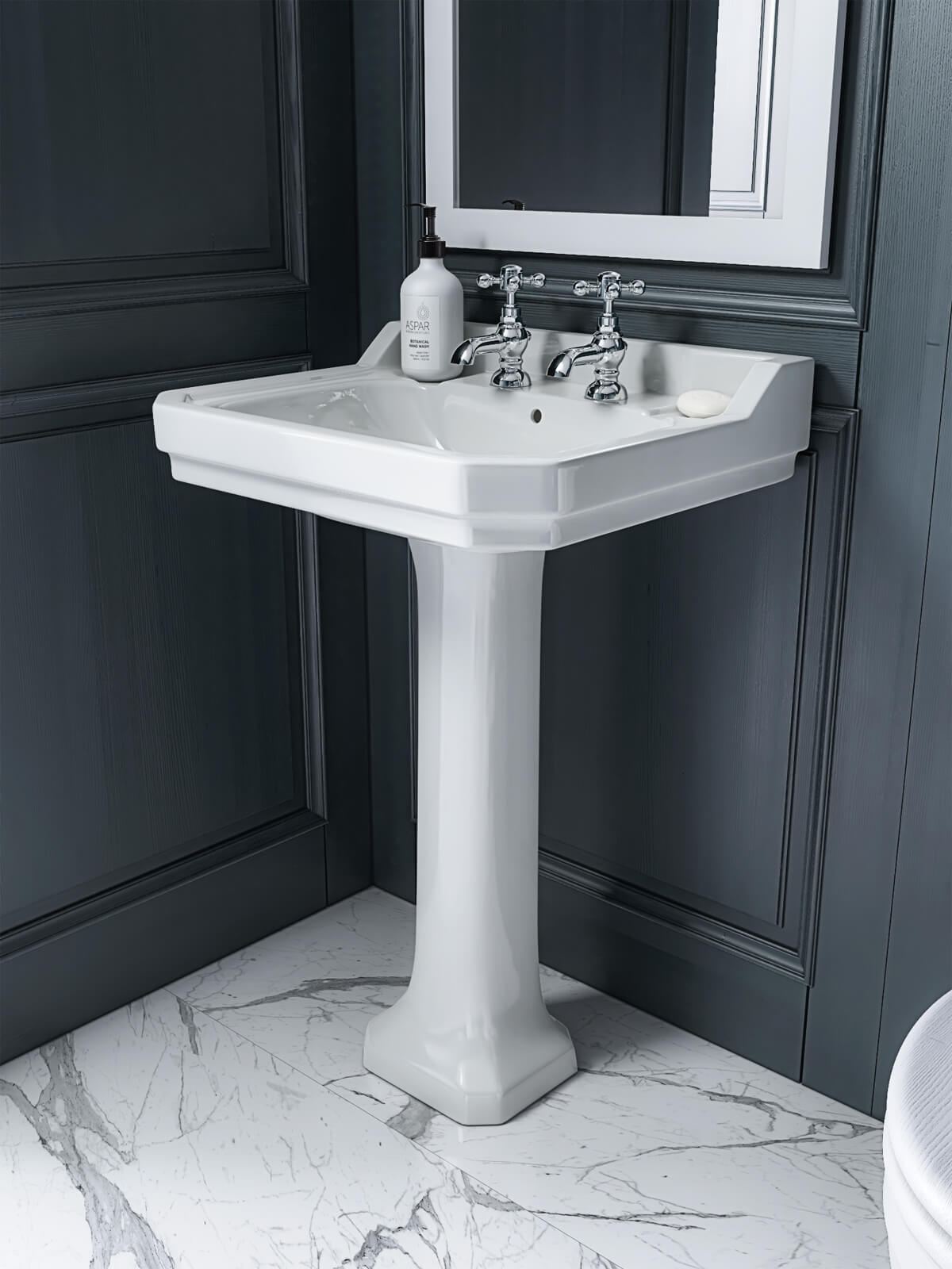 Joseph Miles Wilson 600mm x 500mm Basin With Full Pedestal