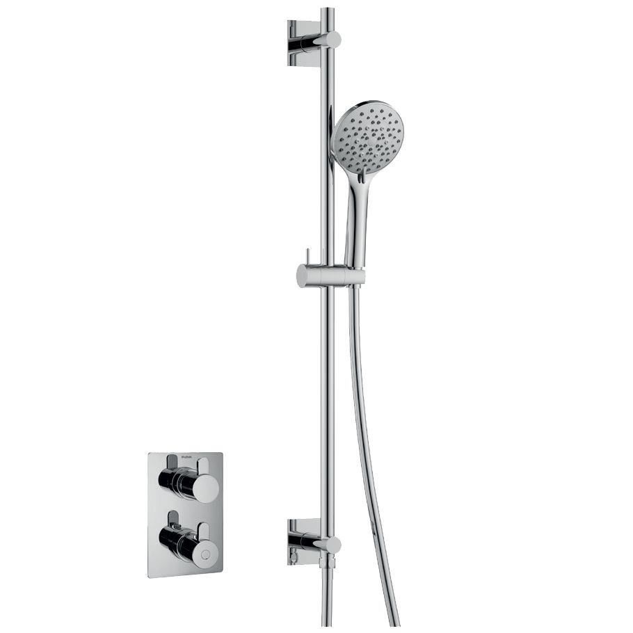 Flova Smart Concealed Thermostatic Shower Mixer Valve with Slide Rail Kit