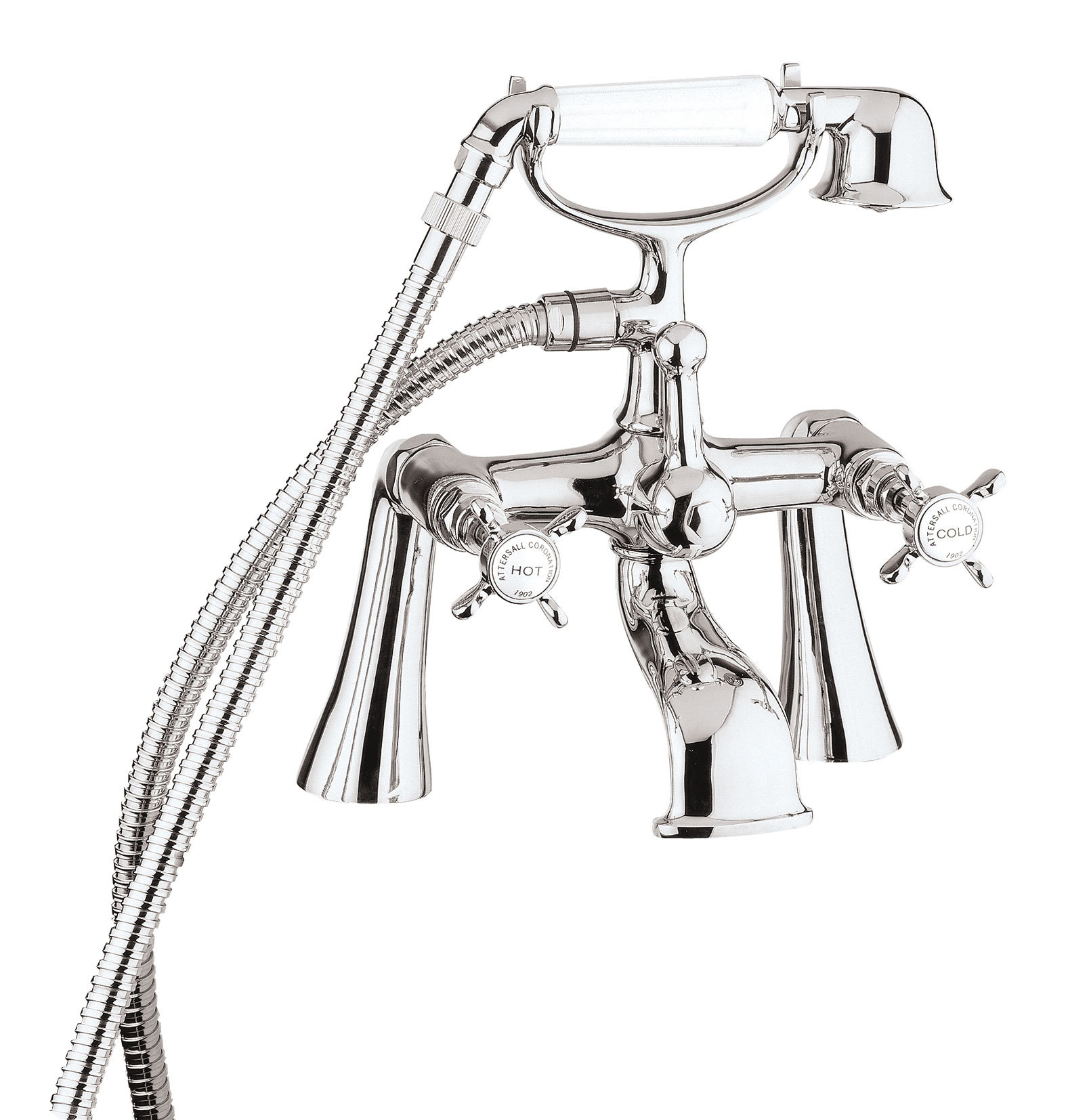 Deva Coronation Pillar Mounted Bath Shower Mixer Tap Chrome | CR23