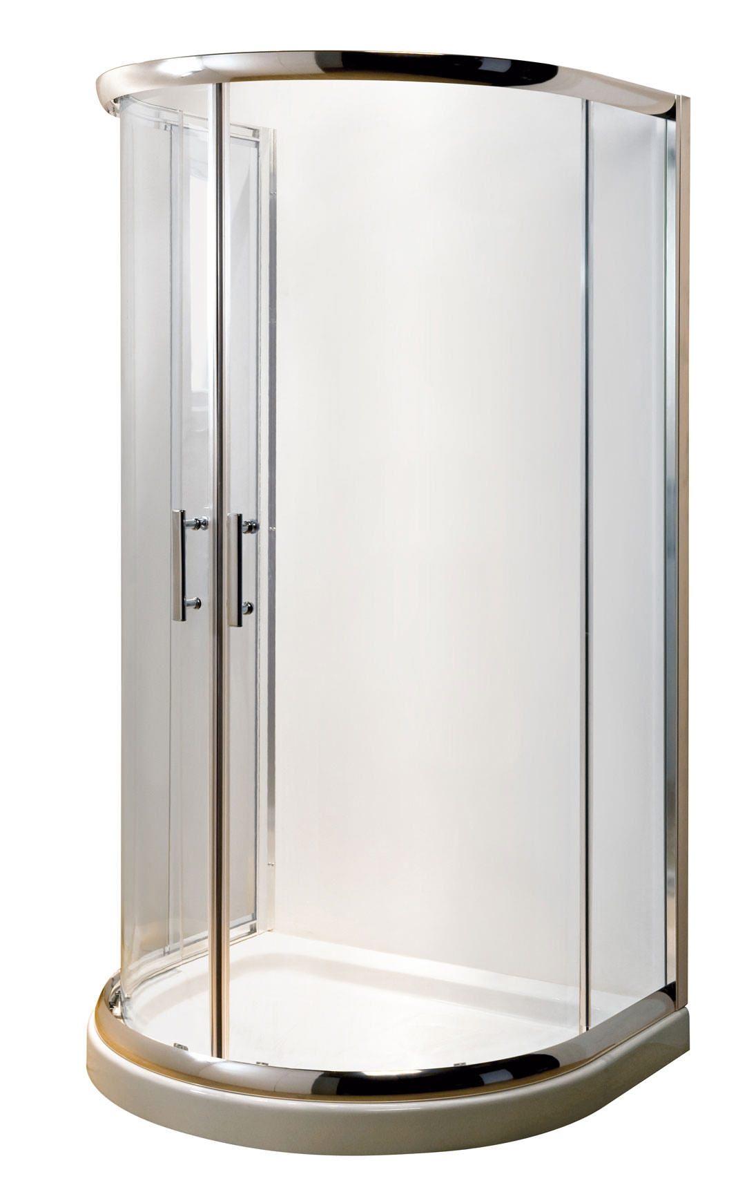 Lauren Pacific D Shape Shower Enclosure 1050 x 950mm And Tray | AQUD100